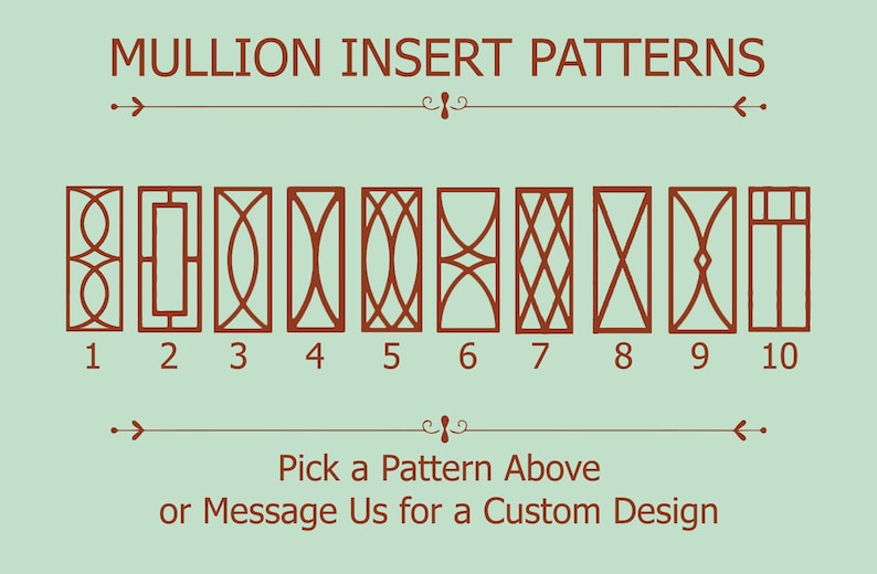 Custom Mullion Insert for Existing Kitchen Cabinet Glass Door | Custom ...