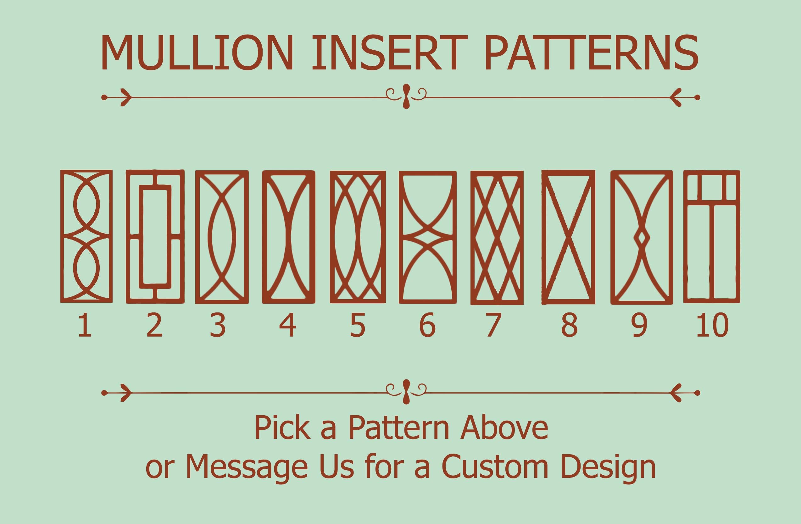 Custom Mullion Insert for Existing Kitchen Cabinet Glass Door | Custom ...