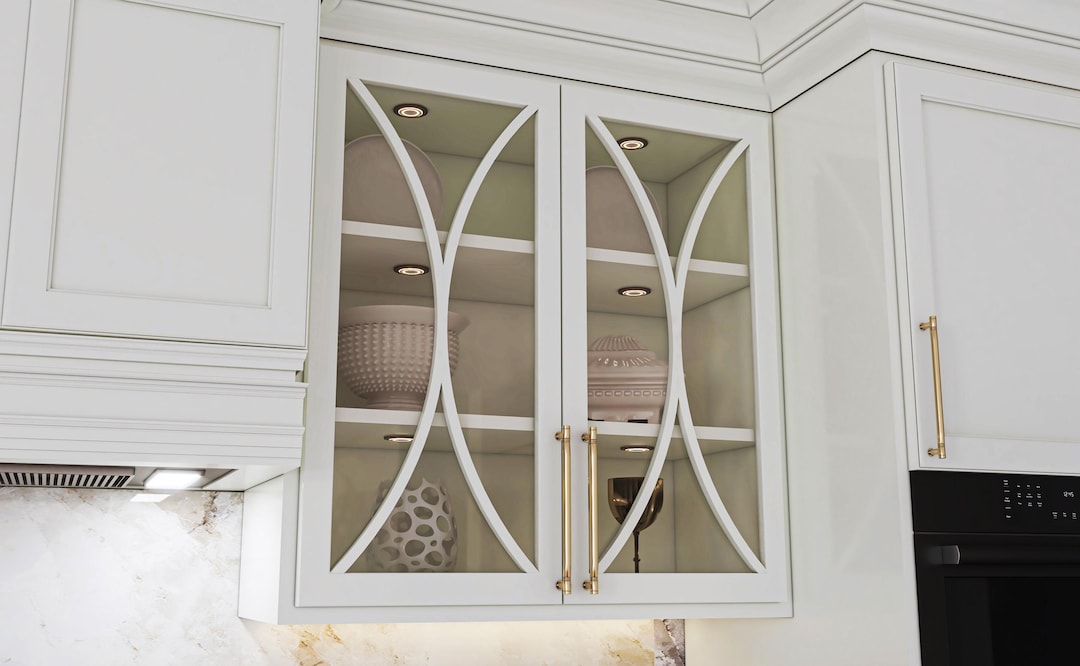 Custom Mullion Insert for Existing Kitchen Cabinet Glass Door | Custom ...