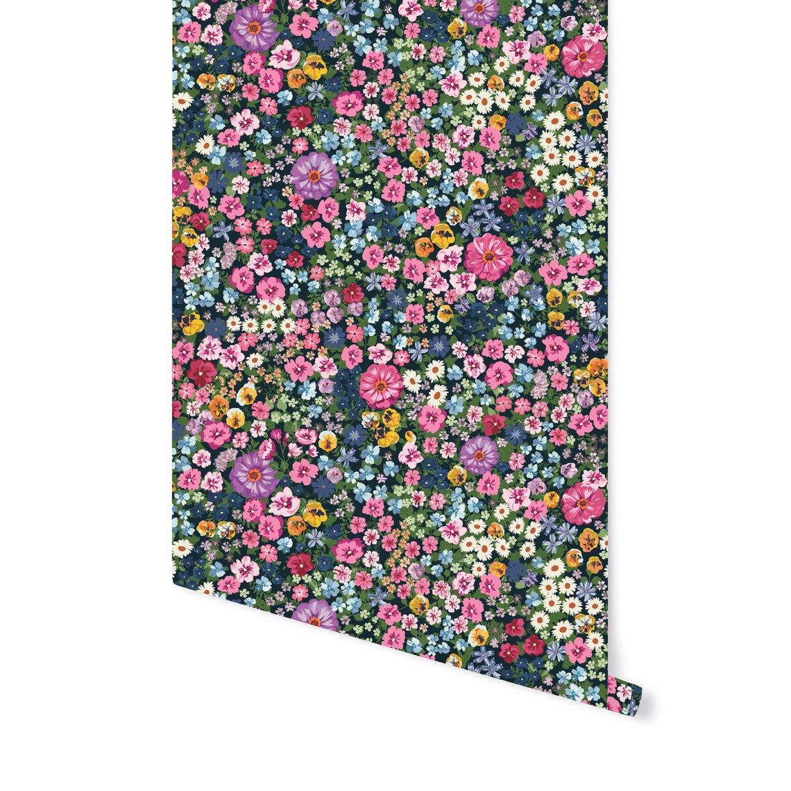 Wildflowers Removable Wallpaper, Beautiful Floral Pattern BURSTING With ...