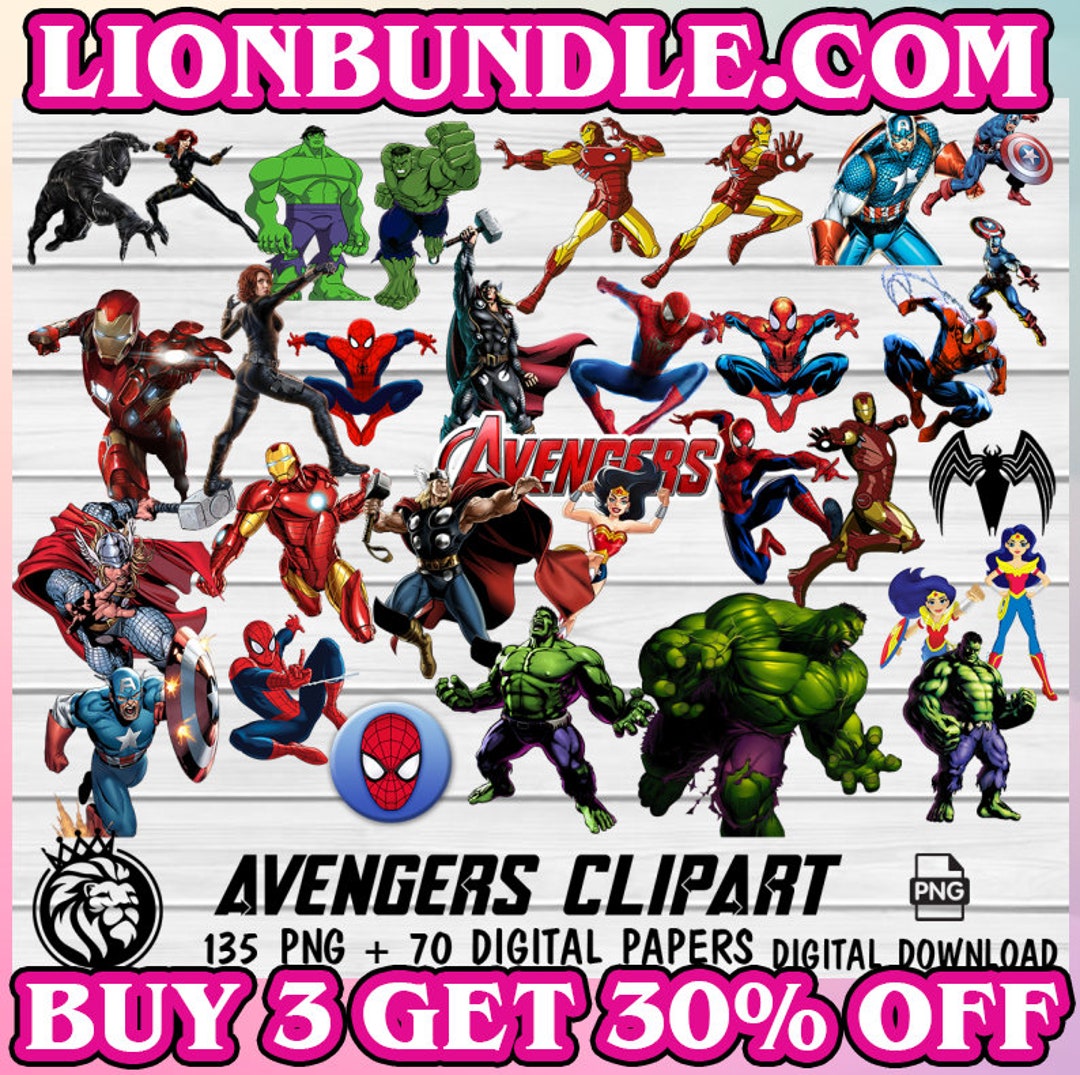 Avengers Clipart, PNG Heroes, Avangers, Spiderman Clipart, Avengers PNG ...
