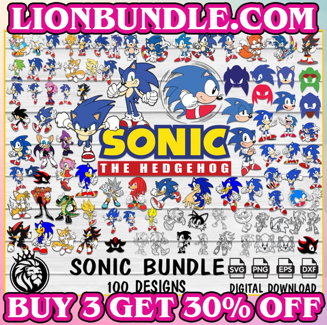 Sonic Svg Bundle, Sonic Svg, Cut Files for Cricut - Etsy