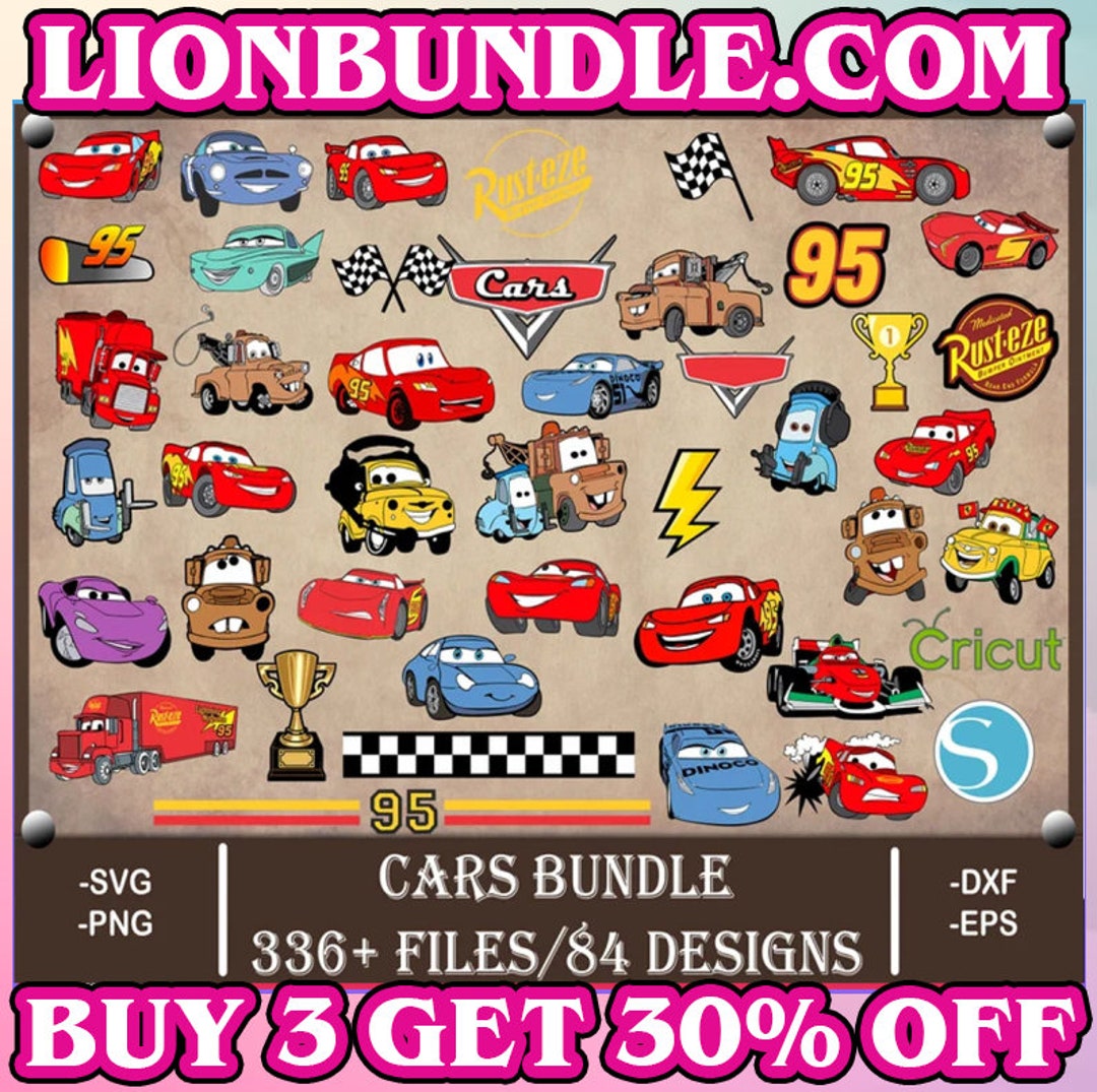Cars SVG Bundle Cars Movie Cricut Instant Download - Etsy