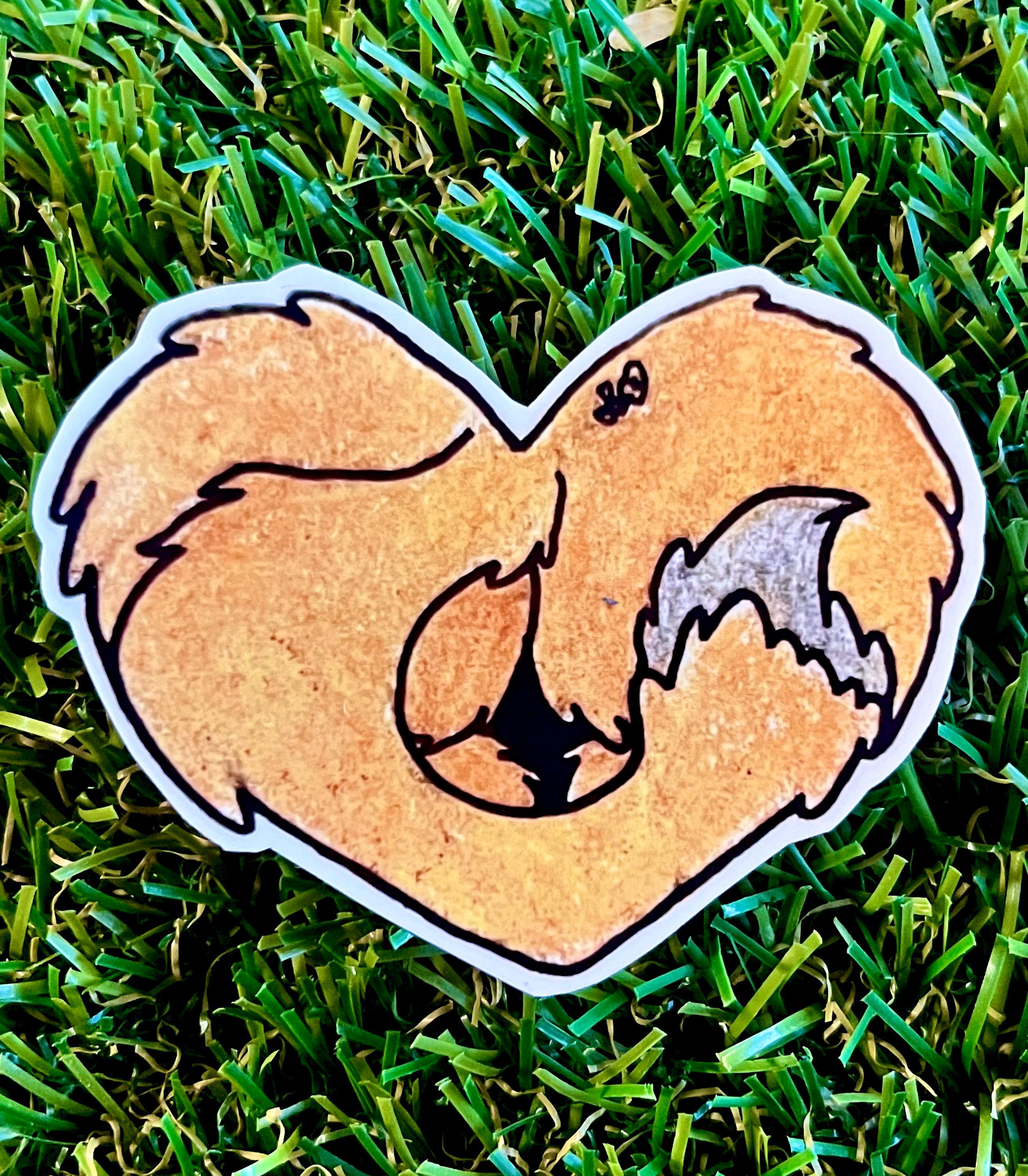 Fluffy Fox-butt (furry Sticker) - Etsy