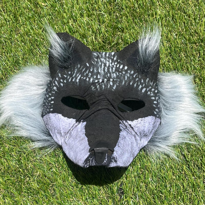 Silver Fox Therian Mask - Etsy