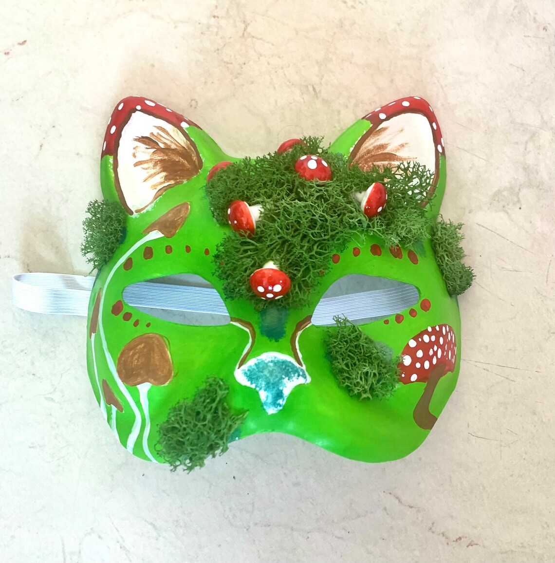 Moss and Mushroom Cat Masks - Etsy