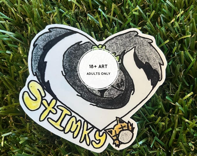 Furry Sticker: “stimky” (stinky) Skunk Butt - Etsy