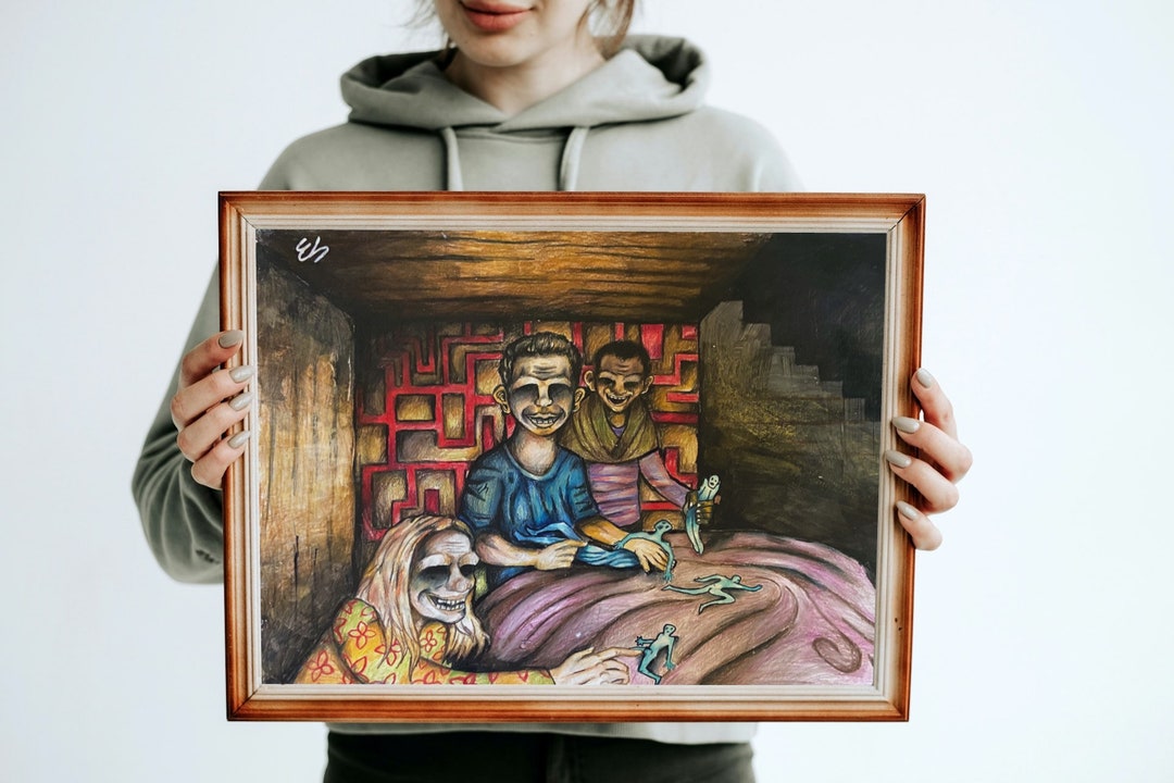 Creepy Art, Creepy Art, Disturbing Painting, Color Pencil, Surrealism ...