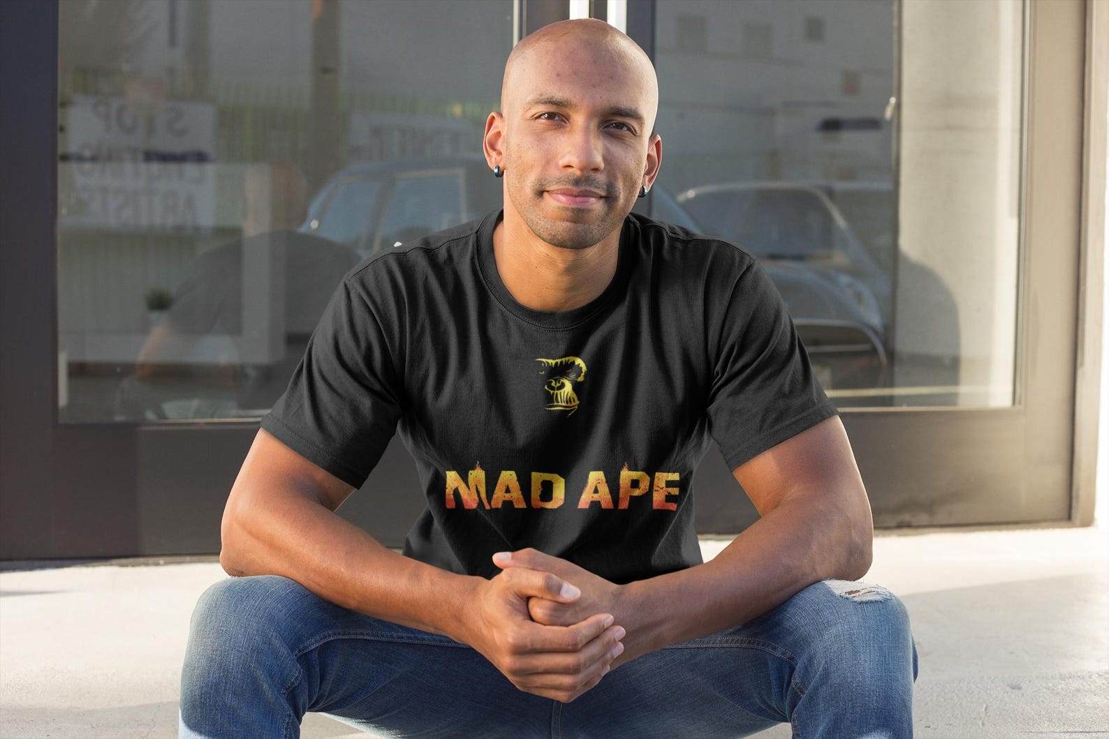 Mad Ape Shirt - Angry Ape T-shirt, Ape Graphic Tee, Wild Monkey Tee, Savage Ape Shirt, Jungle ...