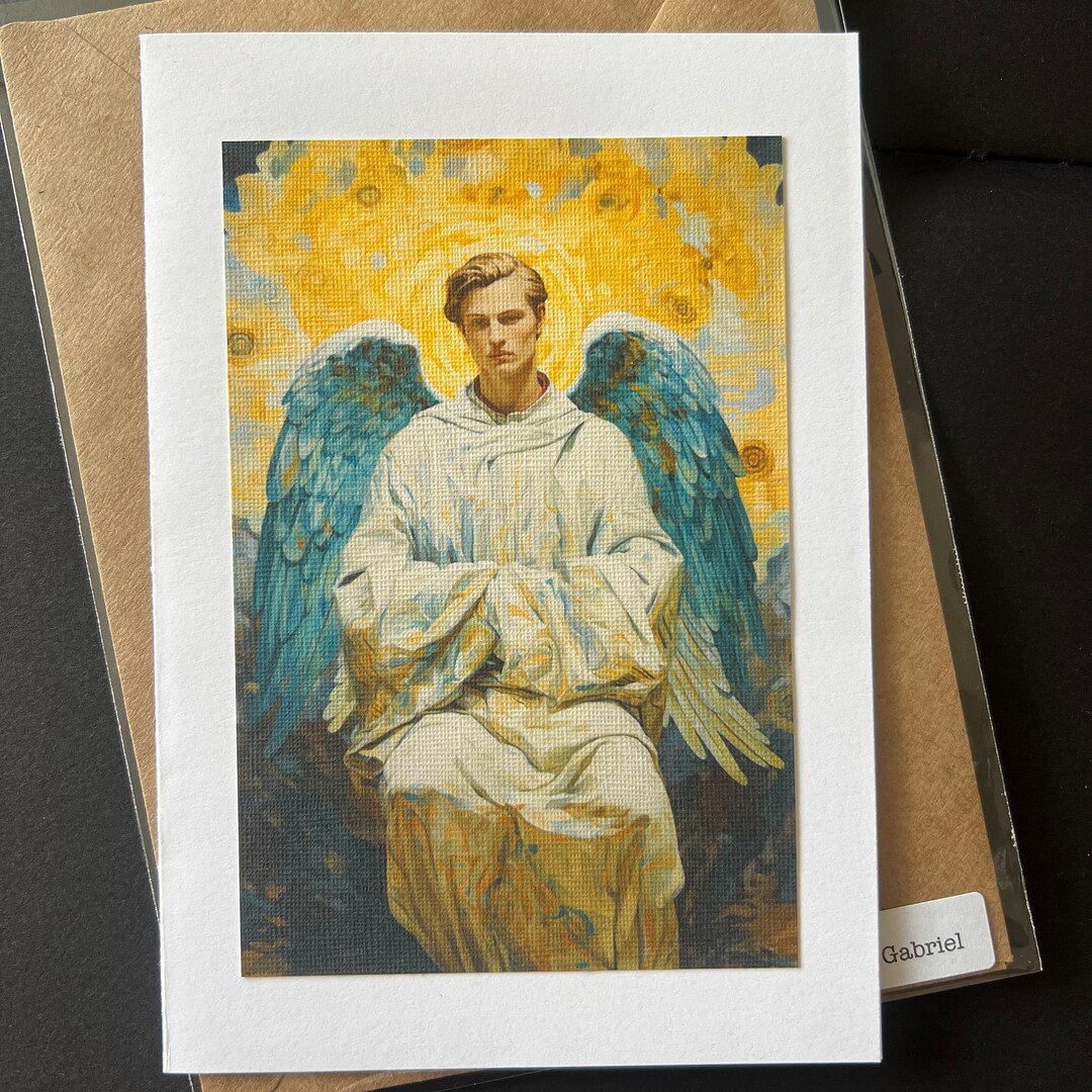 Archangel Gabriel Greeting Card - Etsy