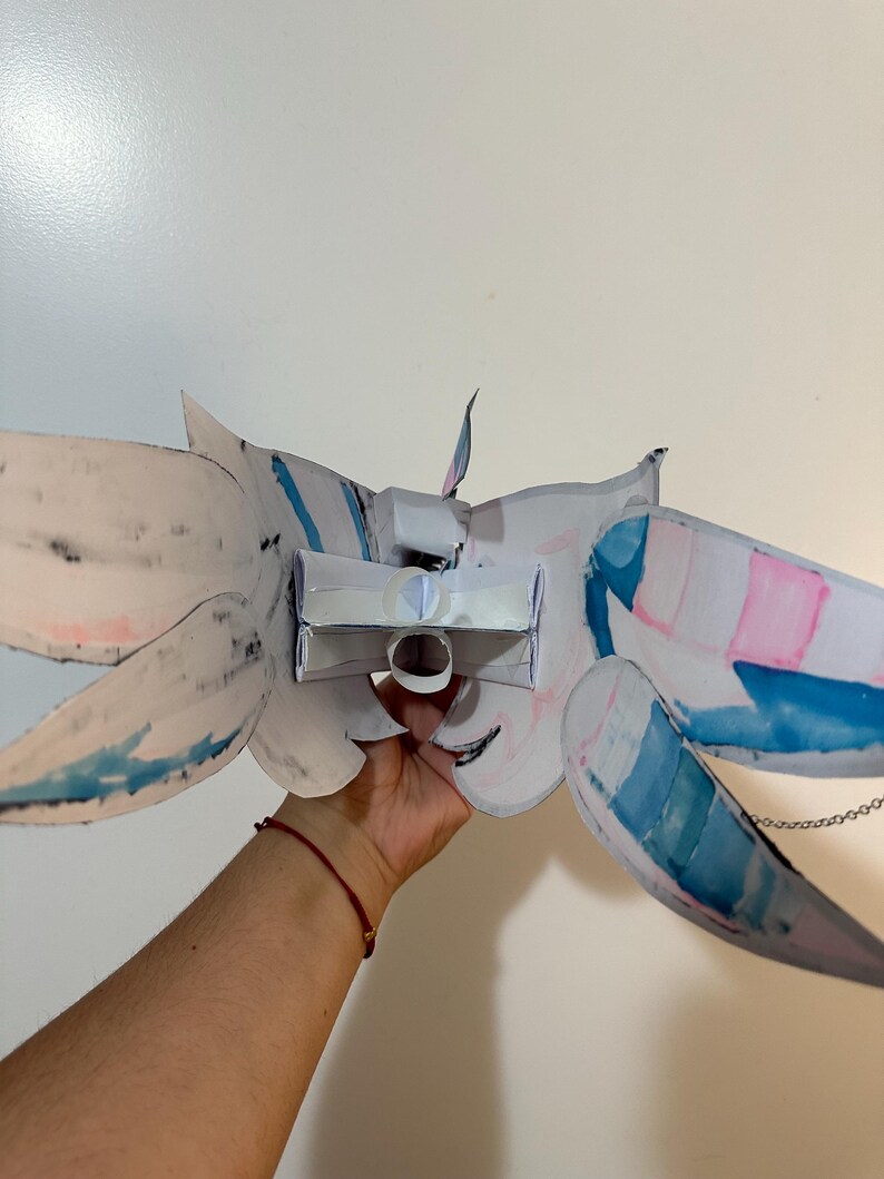 Paper Dragon Puppet Premade Transgender Pride Furnfantasy - Etsy