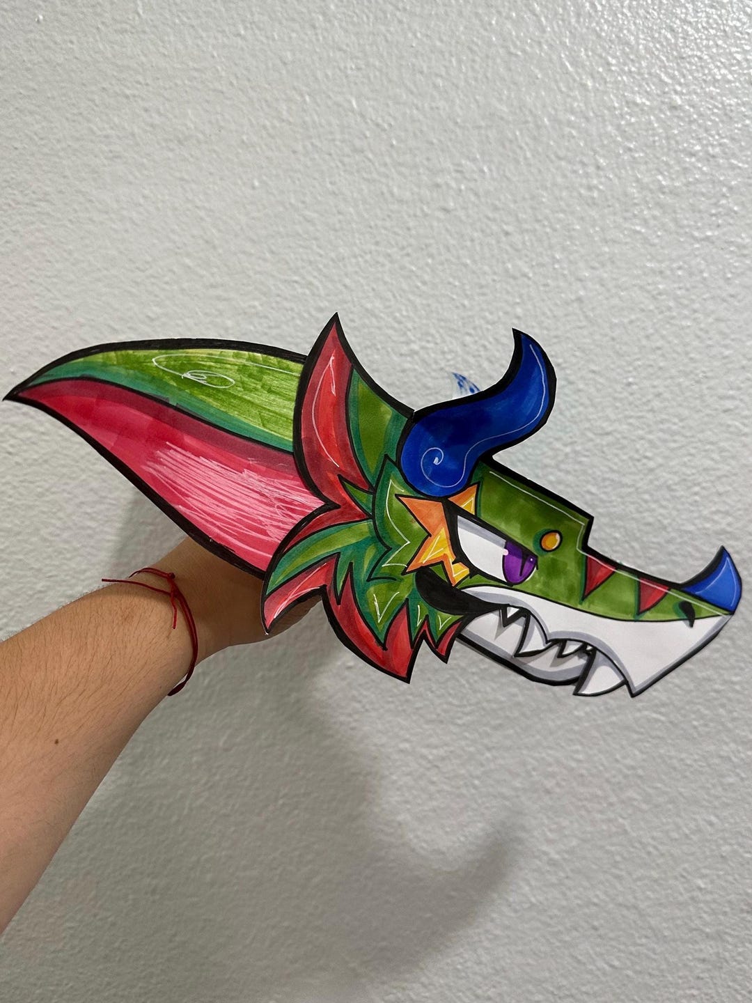 Premade Paper Dragon Puppet || Furnfantasy - Etsy