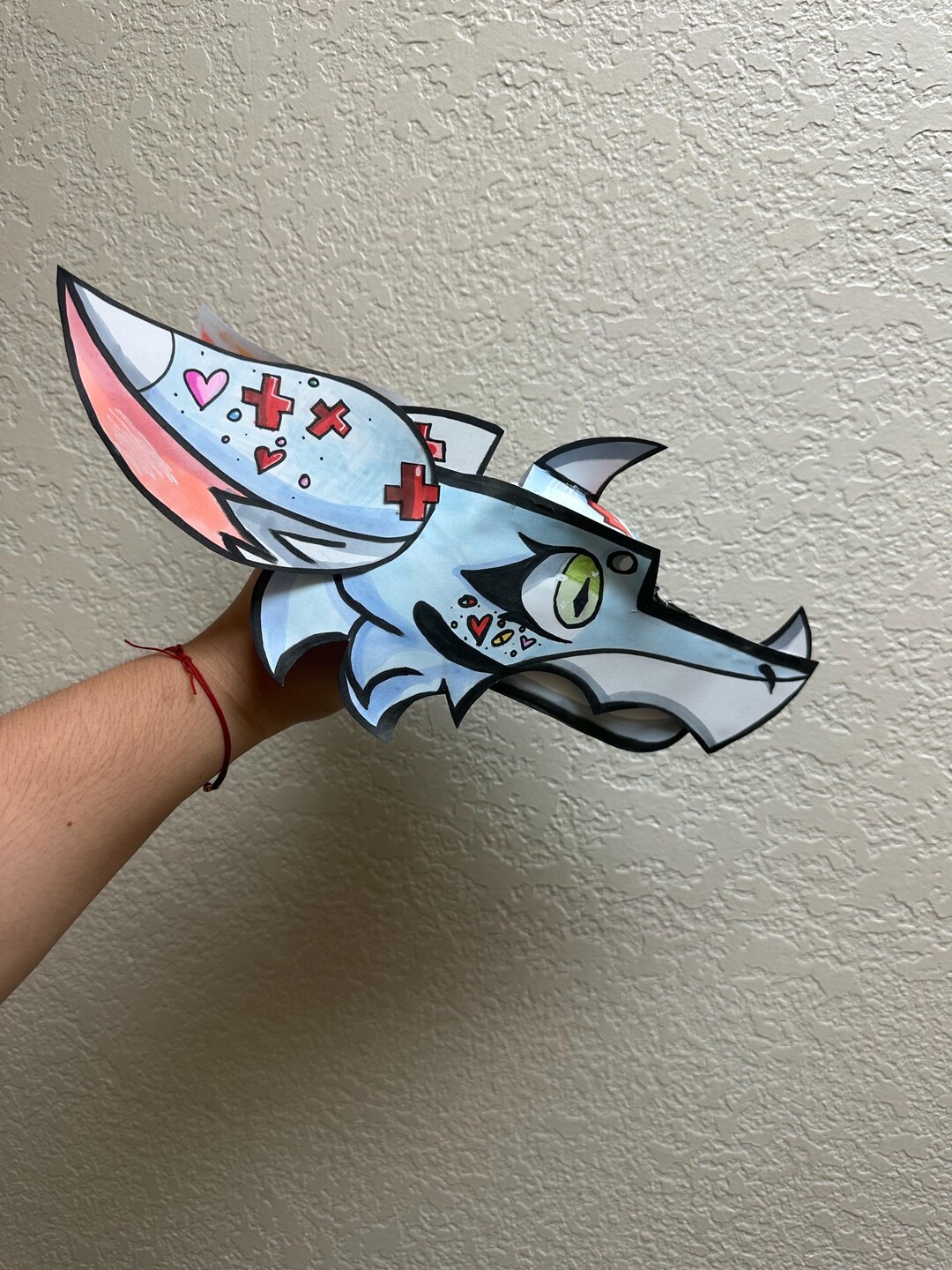 Paper Dragon Puppet Premade Moving Ears Furnfantasy - Etsy