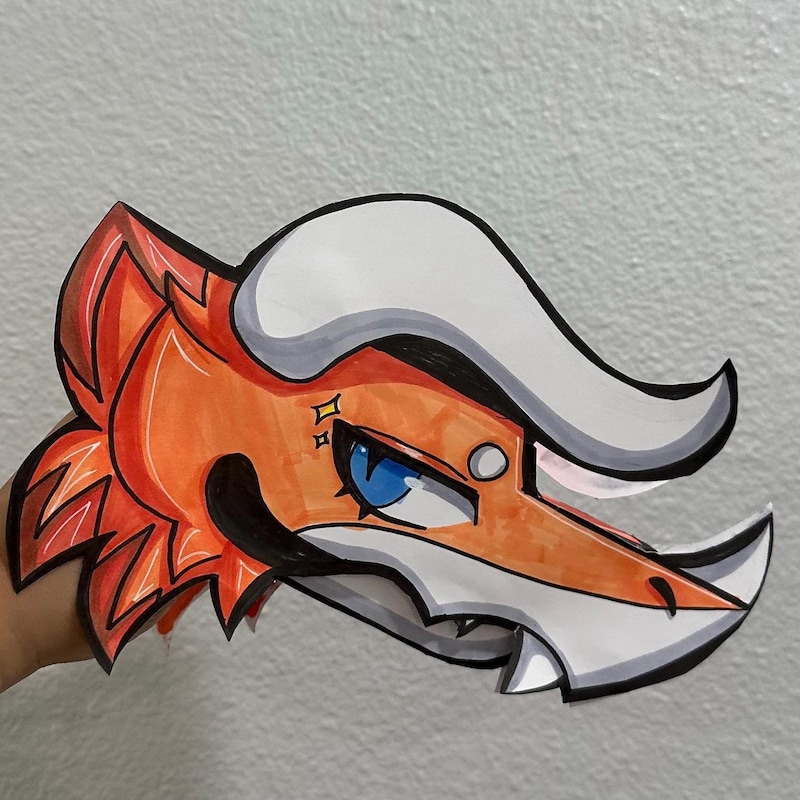 Dragon Puppet Paper - Etsy