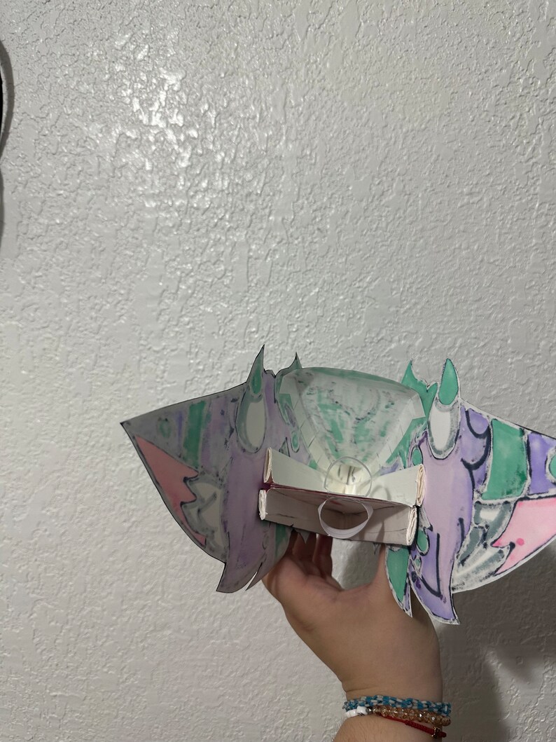 Premade Card Stock Paper Dragon Puppet Javisdragons - Etsy