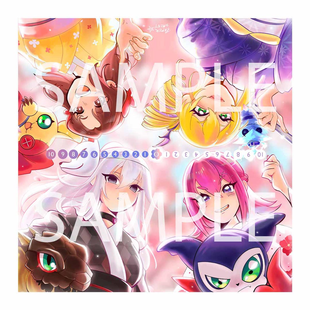 Digimon Liberator Playmat - 60x60 Full - Close, Violet, Yuuki, and ...
