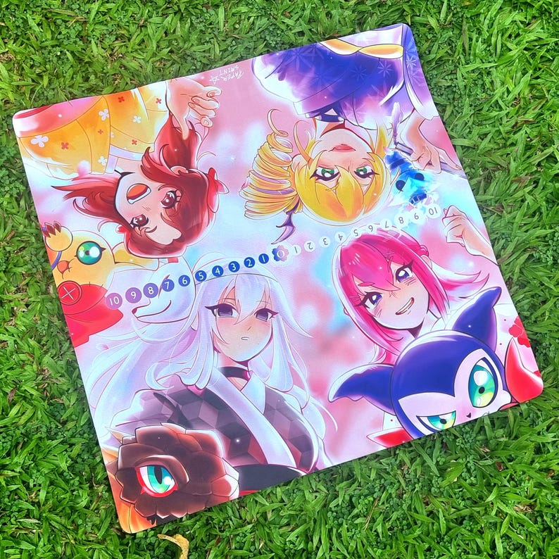 Digimon Liberator Playmat - 60x60 Full - Close, Violet, Yuuki, and ...