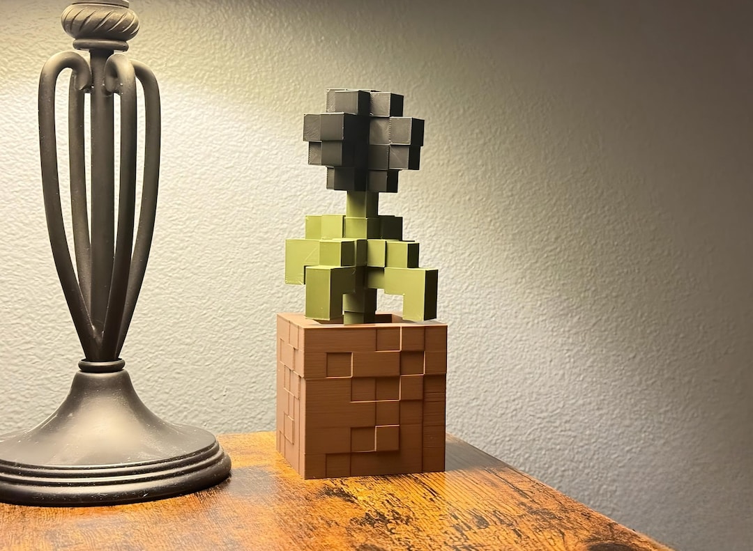Minecraft Style Wither Rose - Custom Colors - Emo Flower - Gift for ...