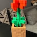 Minecraft Style Rose Custom Colors Desk Accessory Gift for Gamers ...