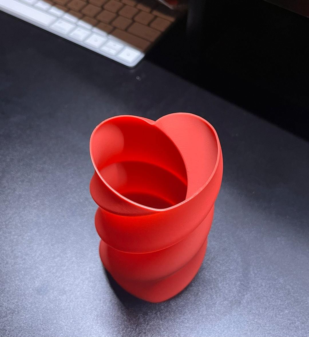 Heart Shape Pencil Holder - Valentine's Day Gift, Romantic Desk ...