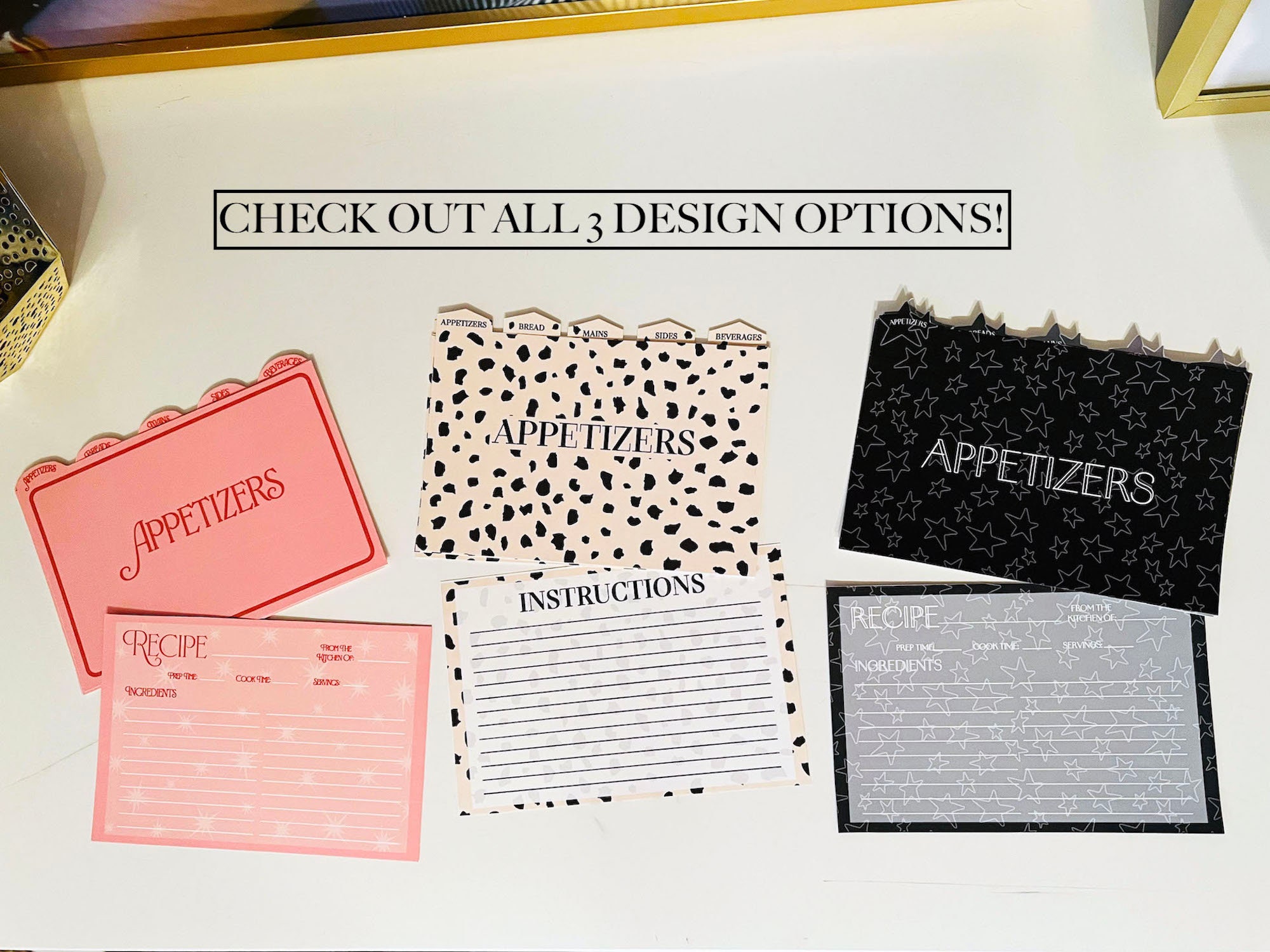 Printable Recipe Card Set That Spot Collection - Etsy