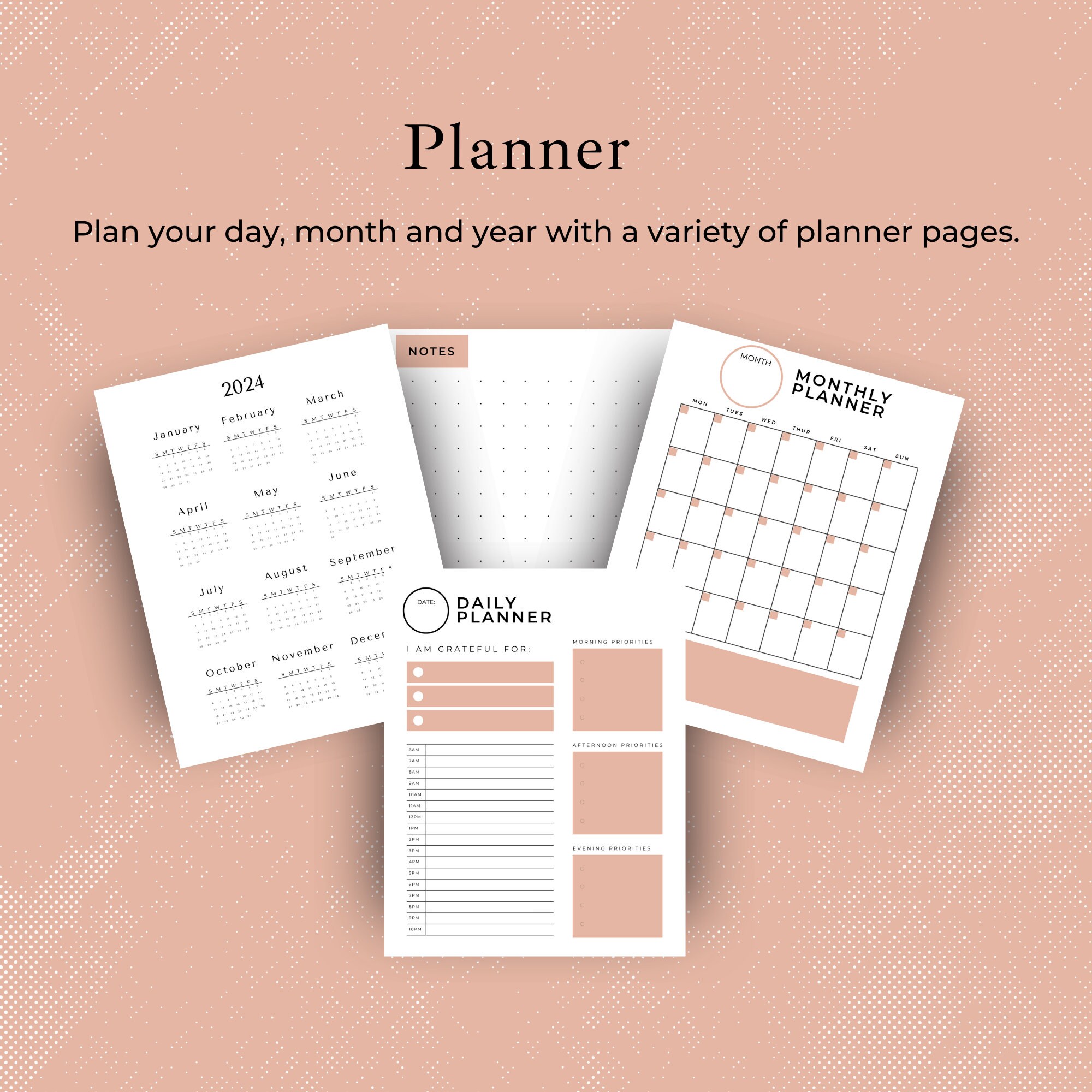 2024 Habit Tracker Printable Goal Tracker Printable Yearly, Monthly ...