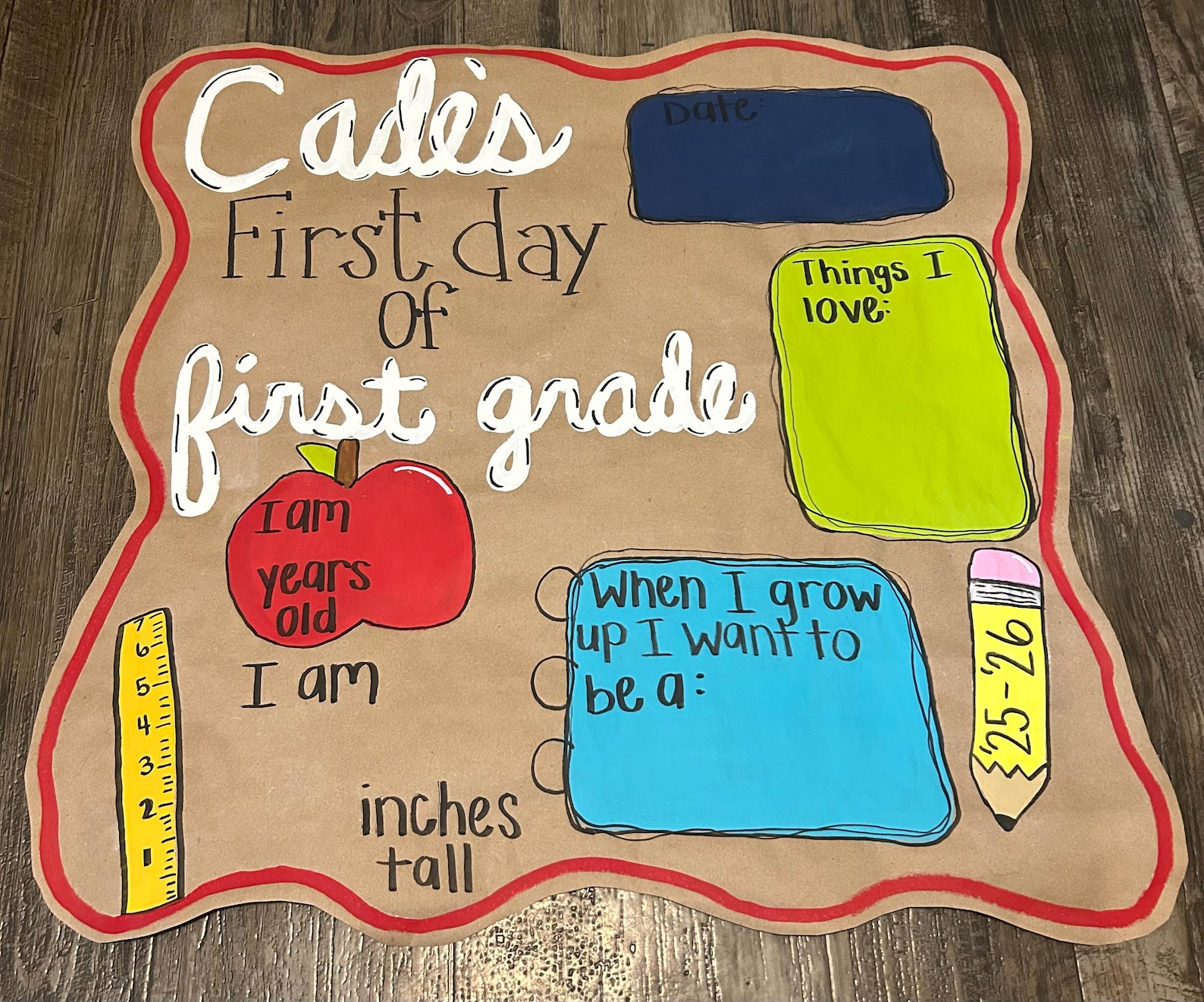 About Me Back to School Banner - Etsy