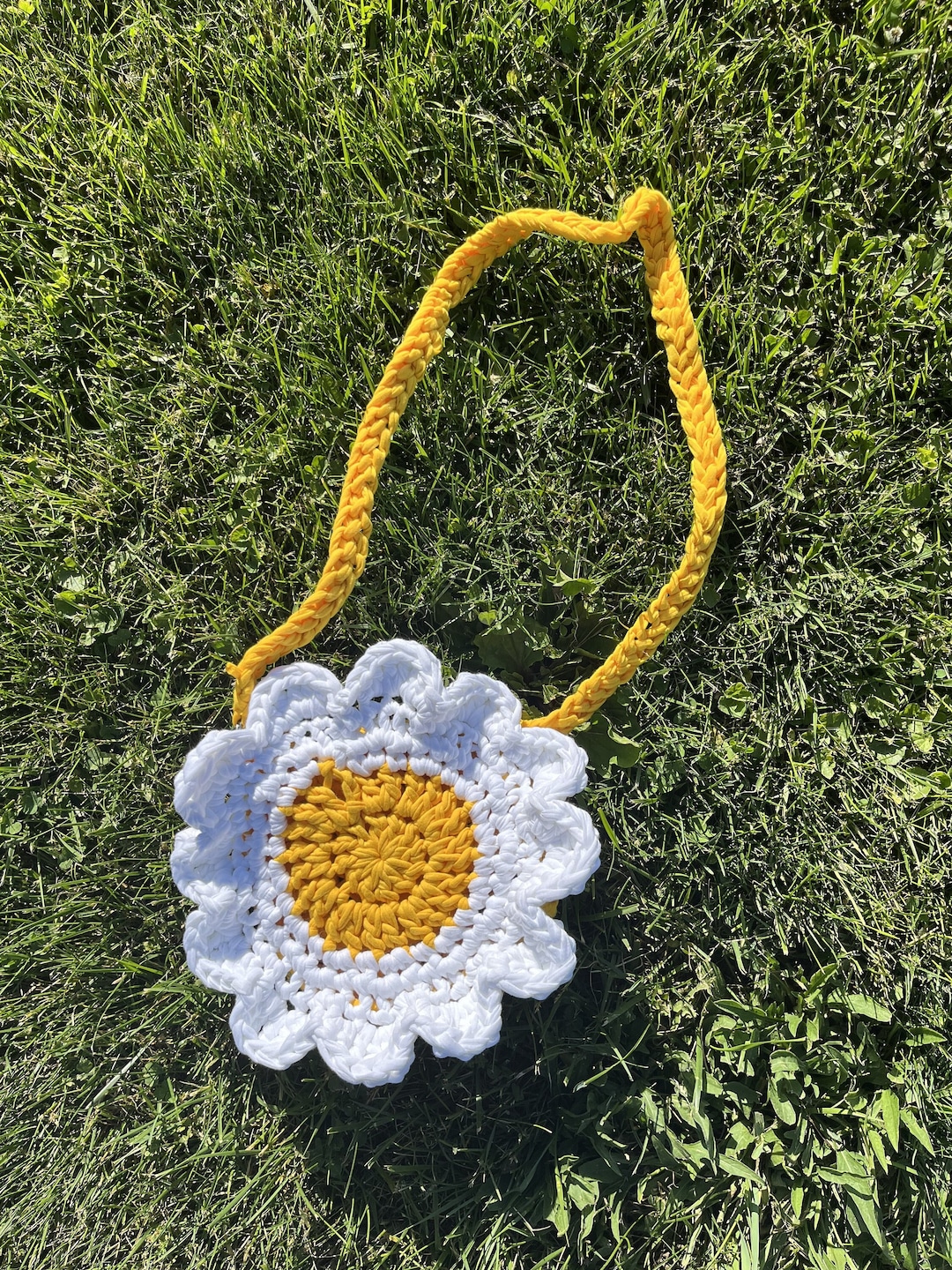 Daisy Bag Crochet Pattern - Flower Purse - Etsy