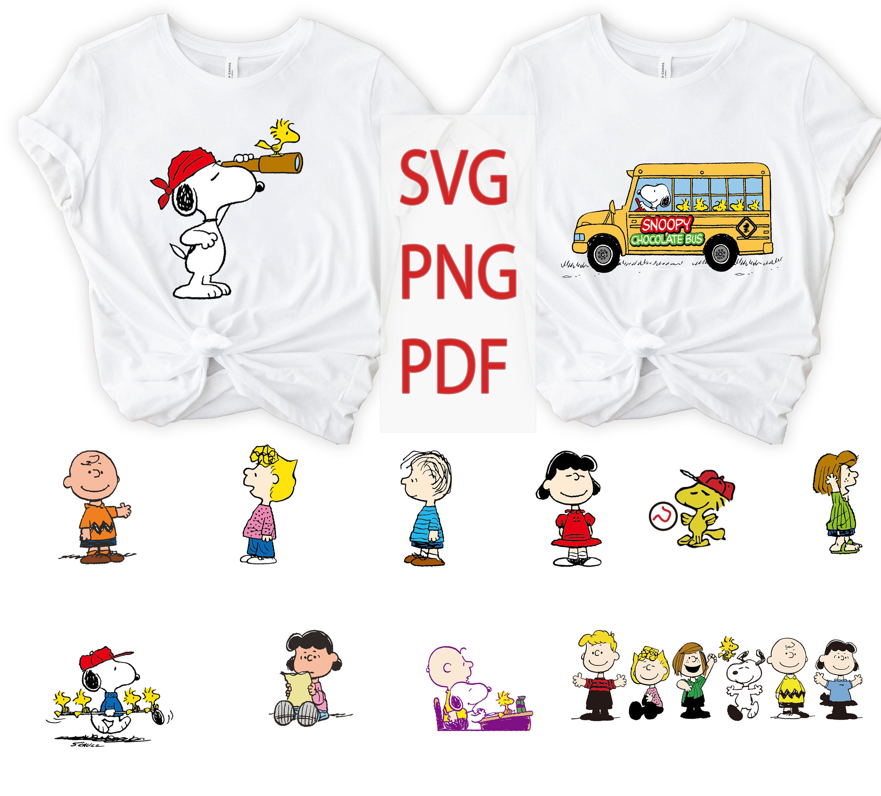 Snoopy Peanuts Filled Outline SVG Cricut, Pdf File, Digital File ...