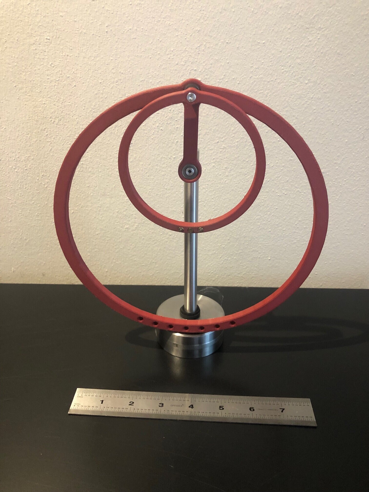 Free Standing Double Ring Pendulum Kinetic Sculpture - Etsy New Zealand
