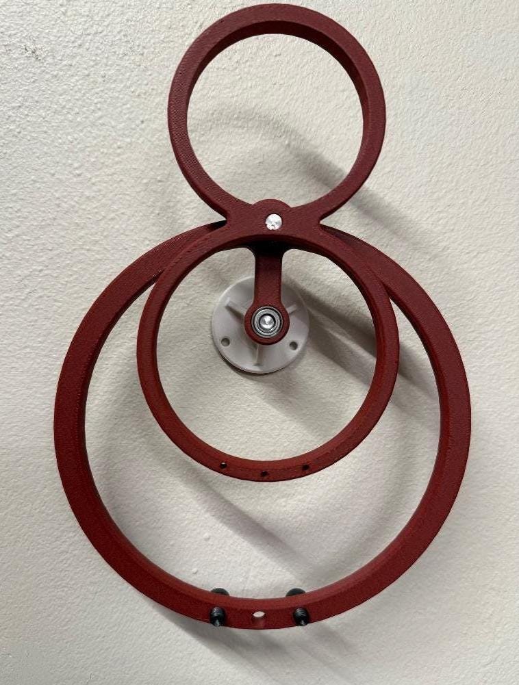 Wall Mounted "8-ball" Double Ring Pendulum - Etsy