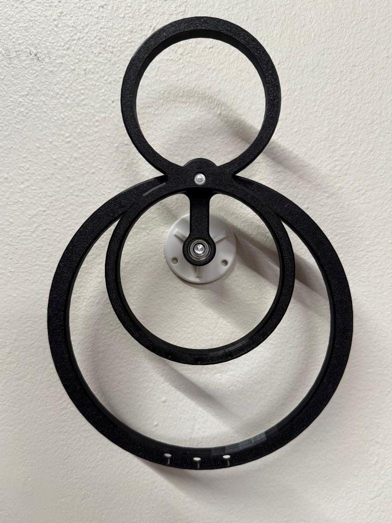 Wall Mounted "8-ball" Double Ring Pendulum - Etsy