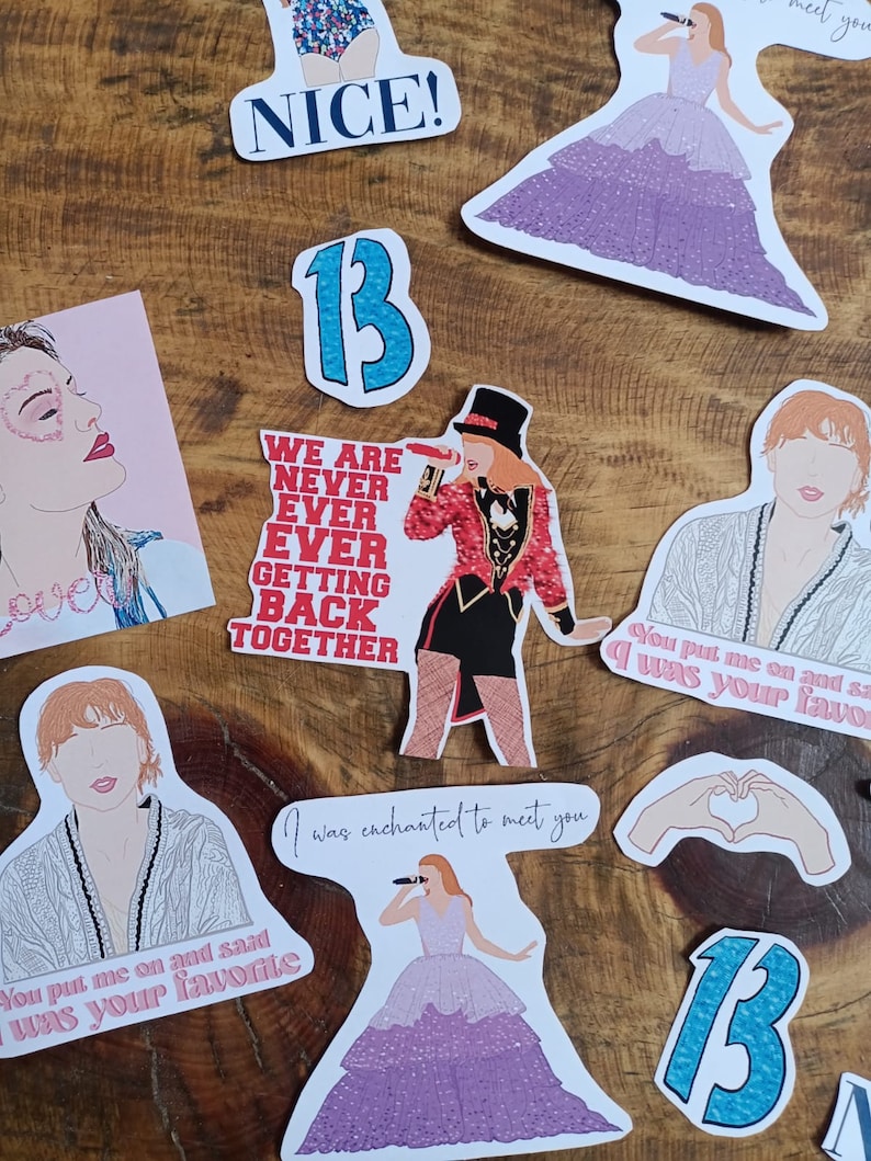 Taylor Swift printable sticker pack, Taylor Swift stickers para ...