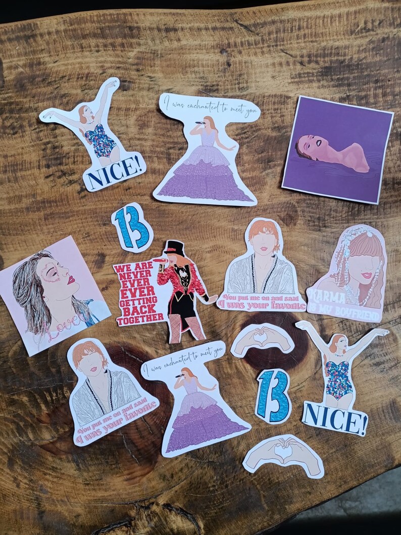 Taylor Swift printable sticker pack, Taylor Swift stickers para ...