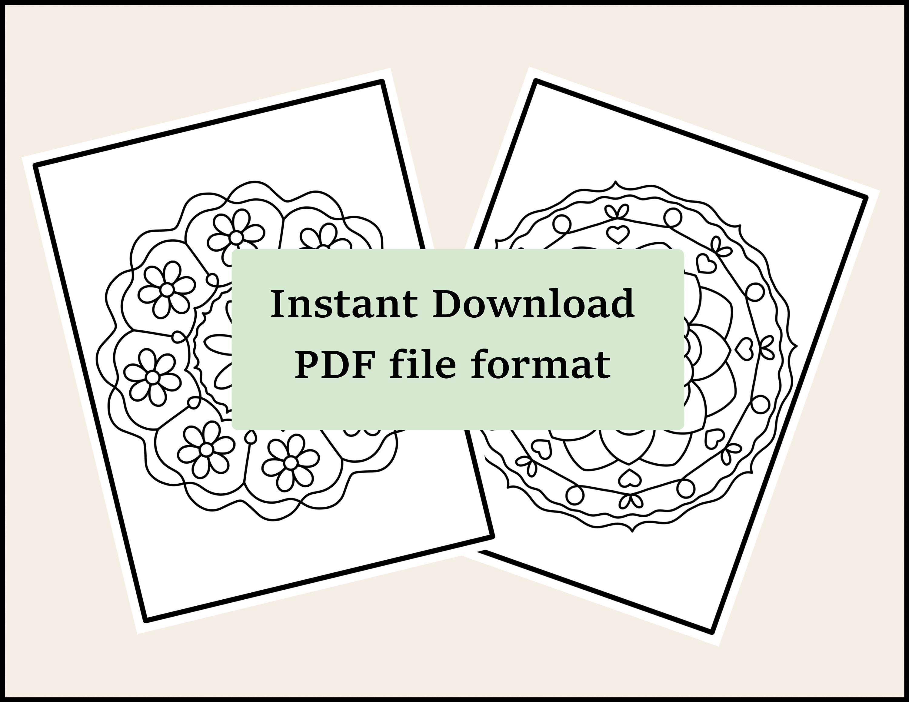 Flower Mandala Coloring Pages, Easy Flower Mandala, Spring Flower ...