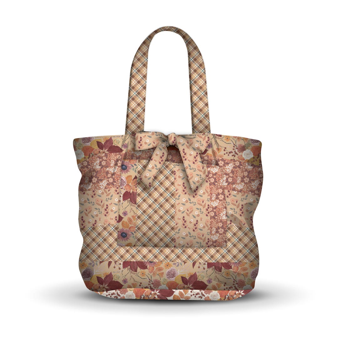 Evening on the Prairie Tote Panel: Sienna Cottage Core Canvas by ...