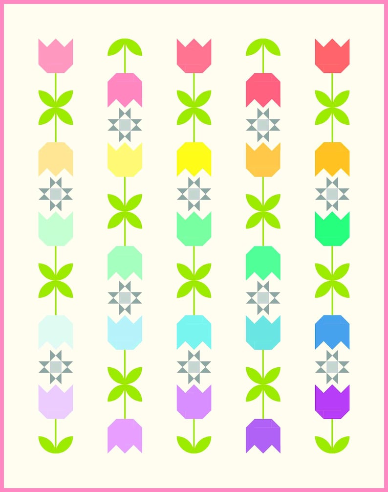 The Tulip Quilt Pattern by Pear Tree Market – Riley Blake Designs - Etsy