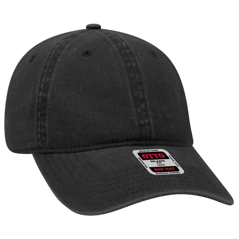 Custom Logo Embroidered Otto Cap: Low Profile Cotton Hat - Etsy
