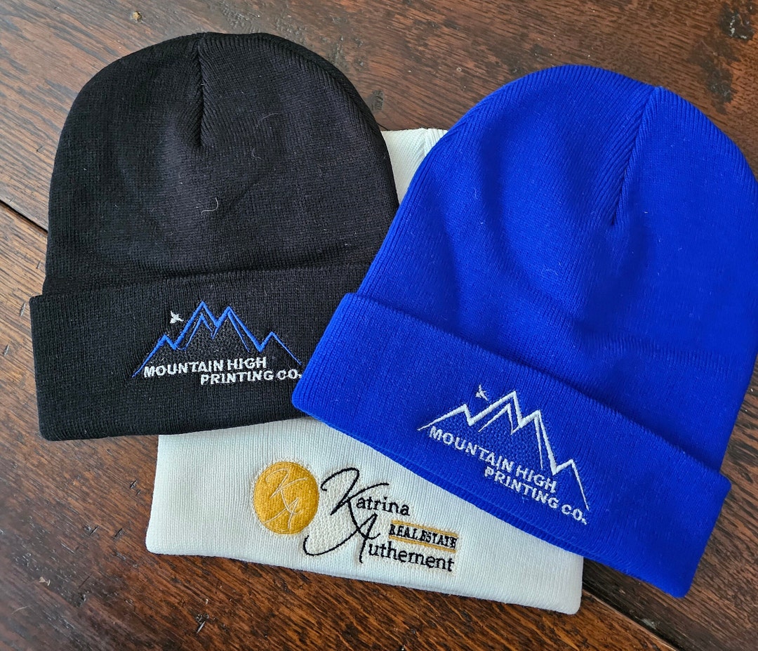 Custom Embroidered Beanie, Custom Logo, Personalized Design ...