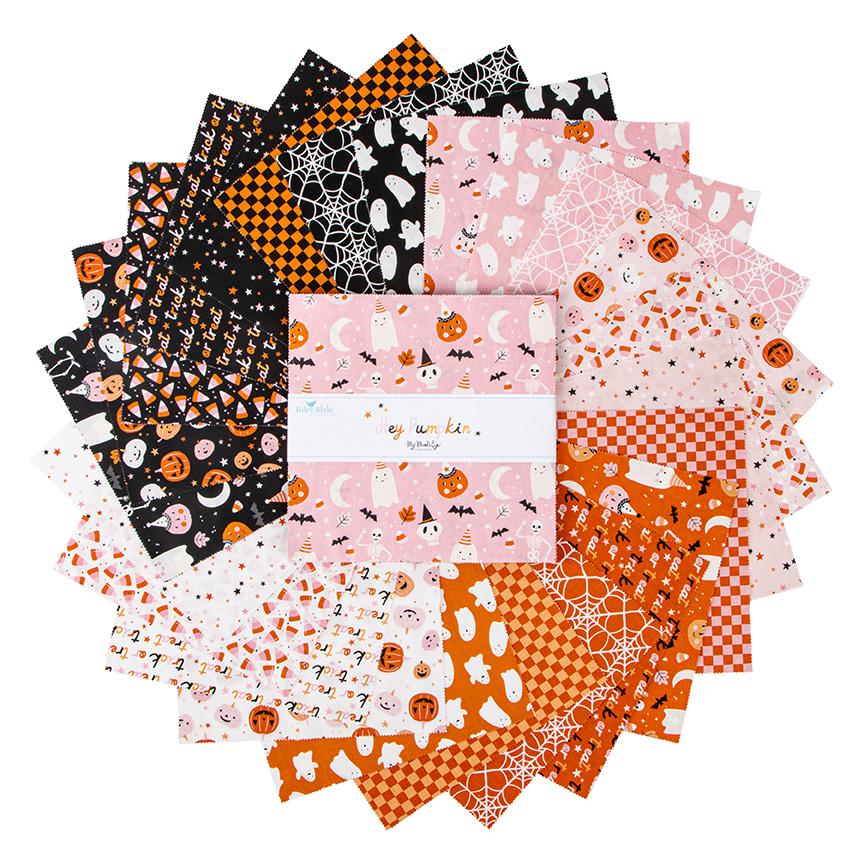 Happy Halloween Panel Quilt Kit: Hey Pumpkin Fabric, 10" Stacker ...