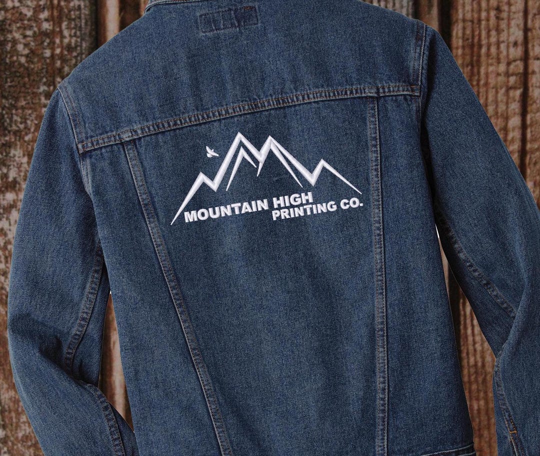 Custom Embroidered Denim Jacket: Personalized Logo & Monogram - Etsy