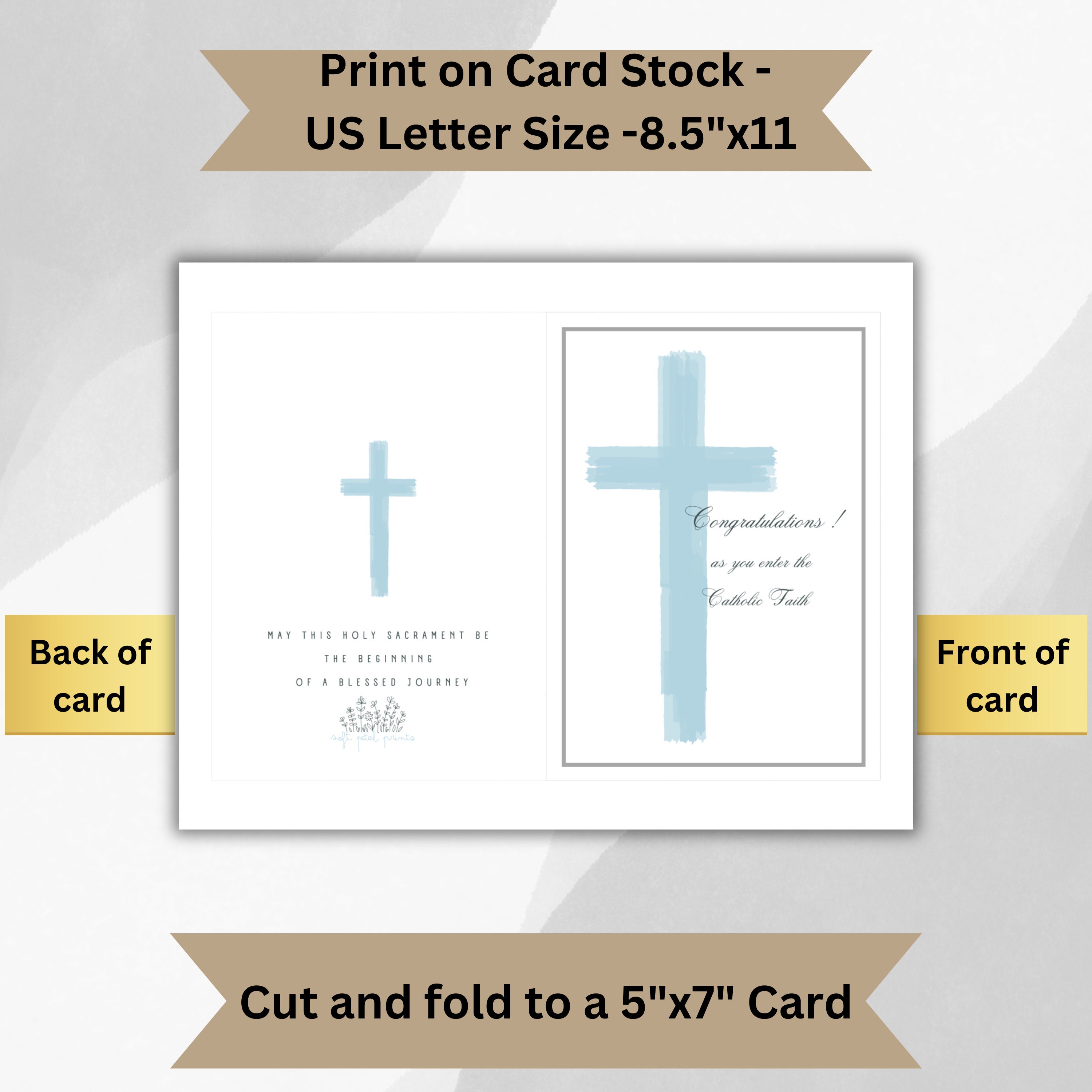RCIA Congratulations Greeting Card| Confirmation Congratulations Card ...