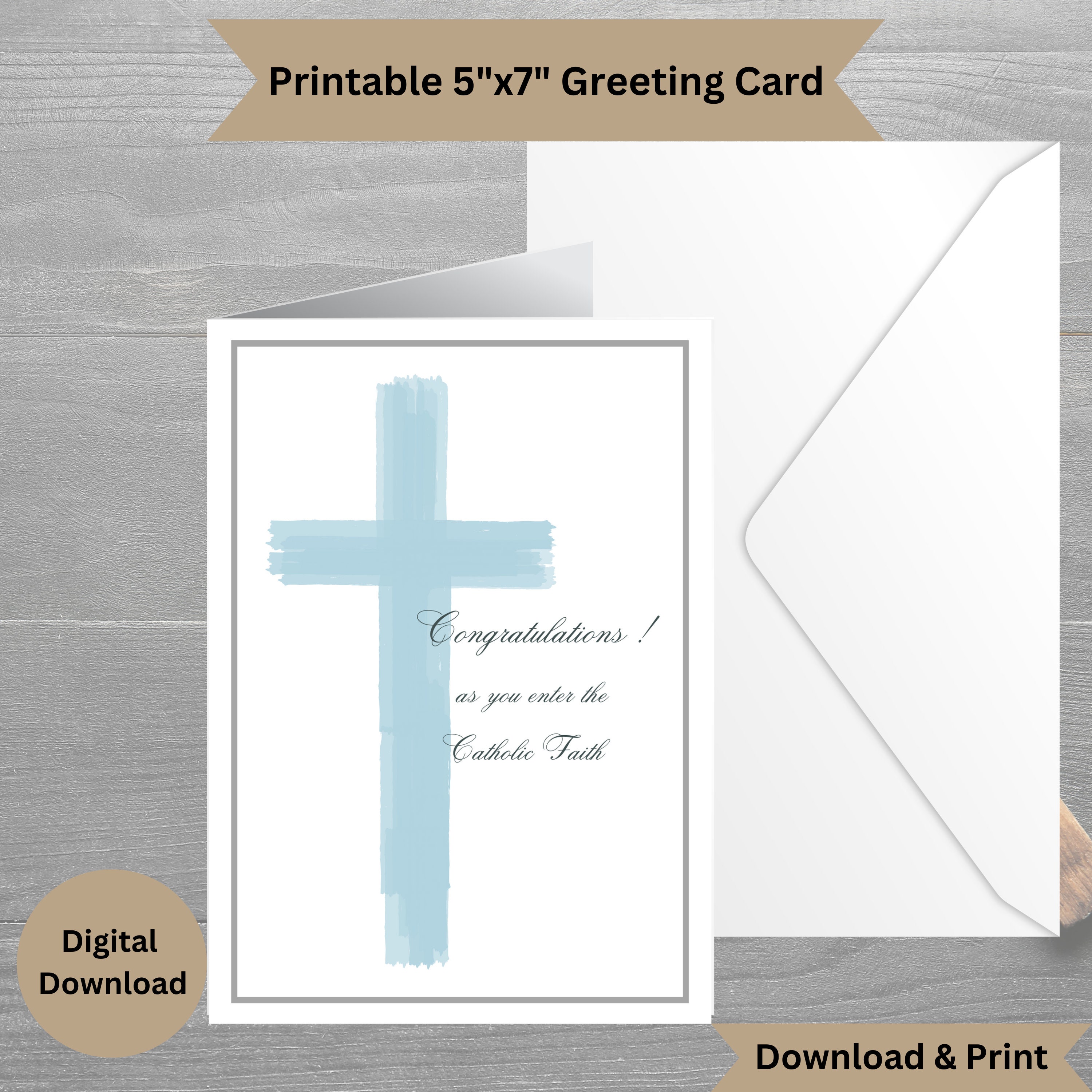 RCIA Congratulations Greeting Card| Confirmation Congratulations Card ...