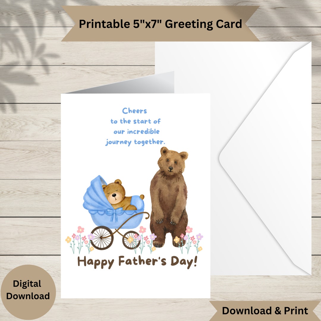 New Dad Father's Day Card Hilarious Father's Day Card From New Baby ...