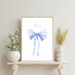 Adorable Preppy Watercolor Bow Artwork for Girl's Room Personalized ...