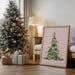 Pink Christmas Wall Art Prints: Preppy Holiday Decor (set of 3 ...