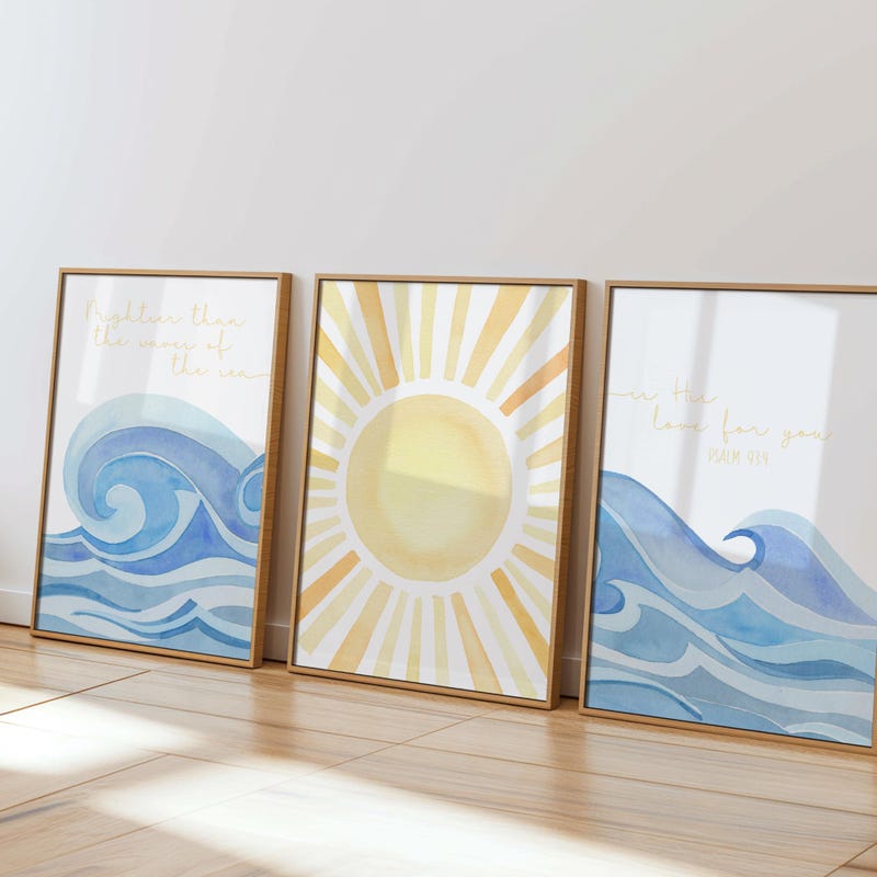 Ocean Christian Art Set - Etsy