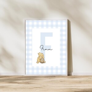 Classic Winnie-the-pooh Nursery Wall Art | Custom Name Bear Prints ...
