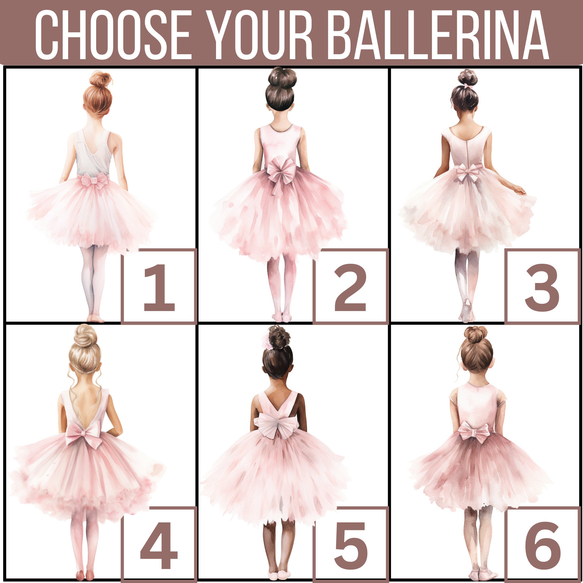 Personalized Ballerina Wall Art Set Nursery Ballet Decor, Pointe Shoes ...