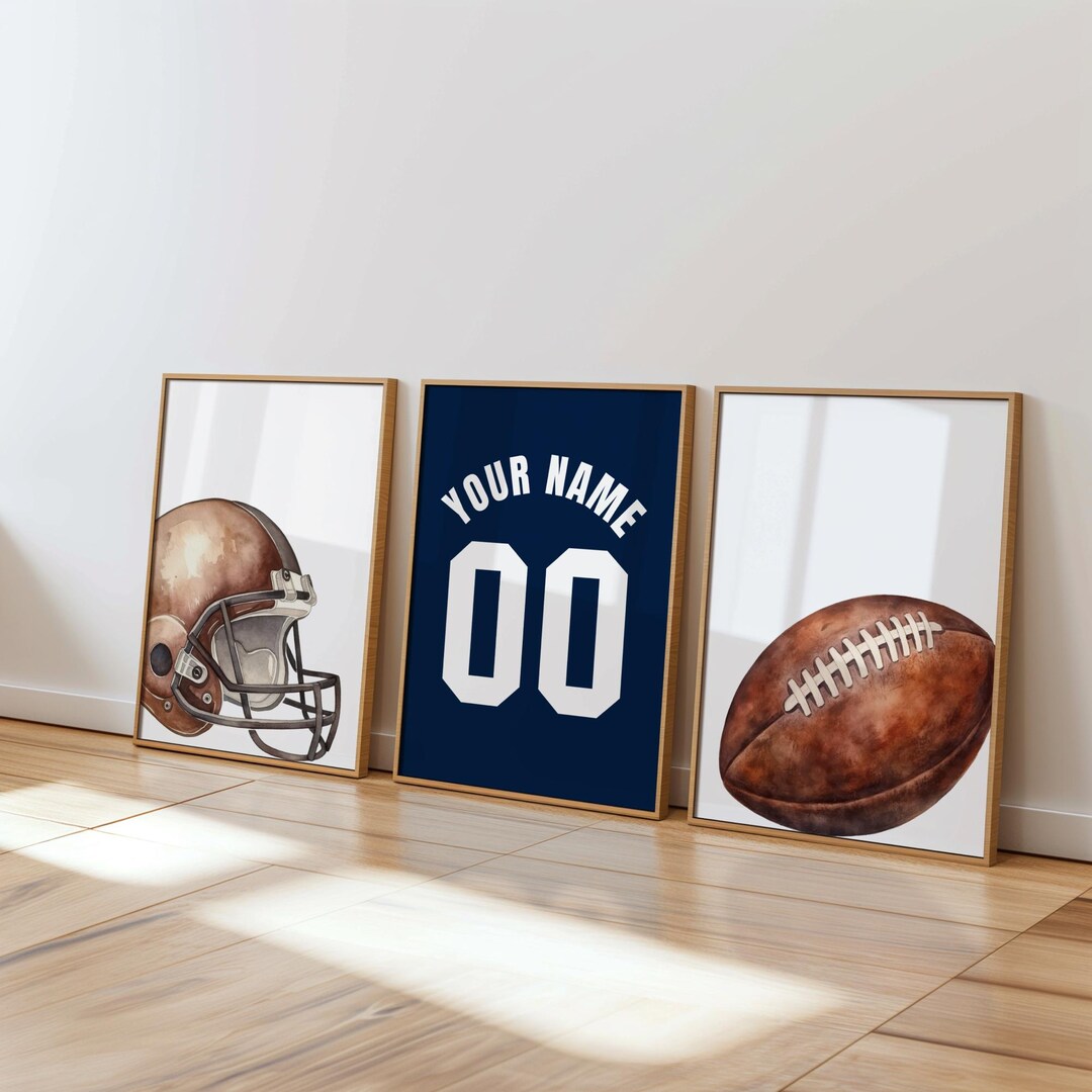 Football Prints for Boys Room - Nursery Wall Art Decor - DIGITAL ...